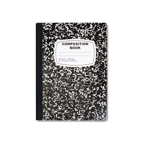 Composition Book Black And White