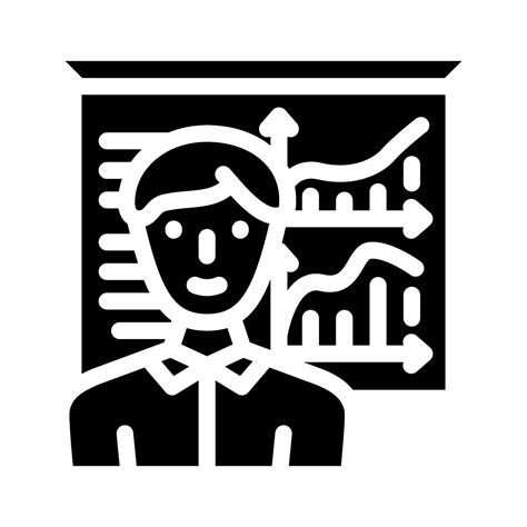 Sale Manager Glyph Icon Vector Illustration 8343792 Vector Art At Vecteezy