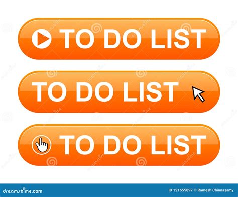 To Do List Button Stock Vector Illustration Of Customers 121655897