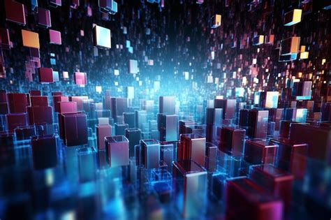 Premium Photo Abstract Background Light Technology Glowing