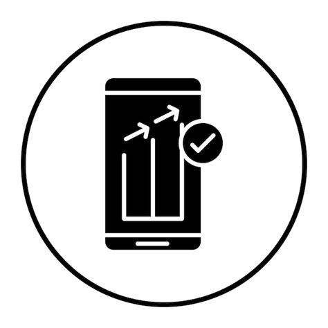 Premium Vector Stats On Cell Vector Illustration