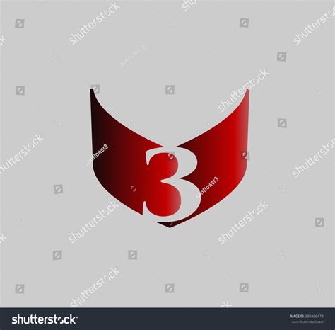 Logo Number 3 Vector Design Template Stock Vector Royalty Free