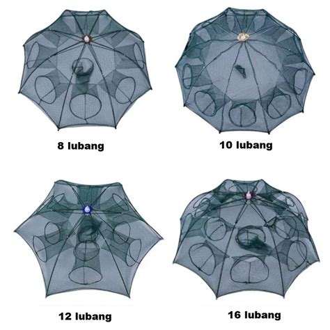 Jual Perangkap Jaring Ikan Bubu Ikan Payung Jaring Buka Tutup 4 6 8