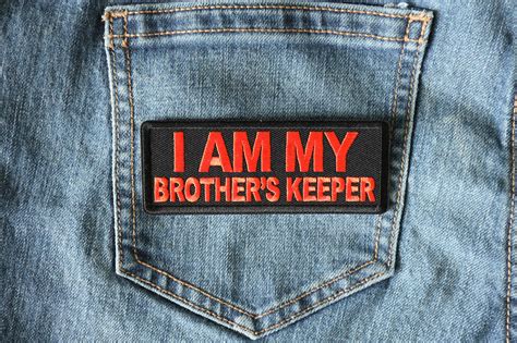 I Am My Brothers Keeper Orange Patch By Ivamis Patches