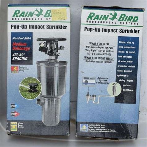 Rain Bird Pop Up Impact Sprinkler Bartkus Auctioneers