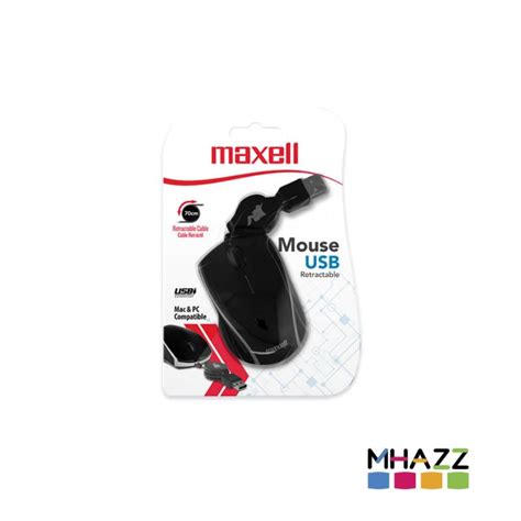 Mini Mouse Retráctil Maxell Negro Mhazz