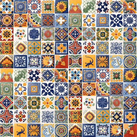 100 Asorted Mexican Ceramic Tiles 4x4 Talavera Handmade Handpainted