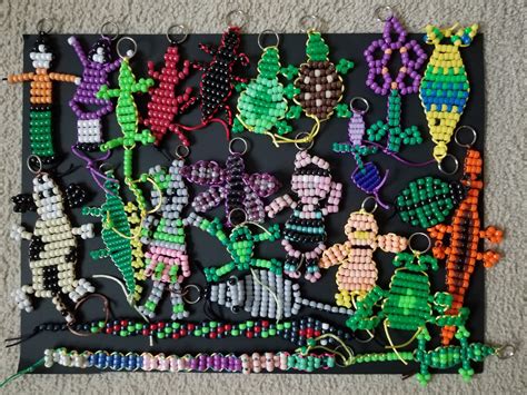 Cute And Creative Animal Pony Bead Keychains Etsy