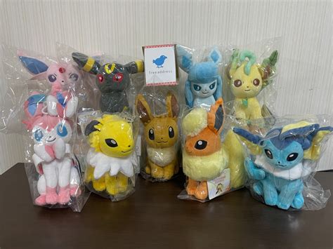 Eeveelutions Plush Doll Set Of 9 Pokemon All Star Collection Eevee