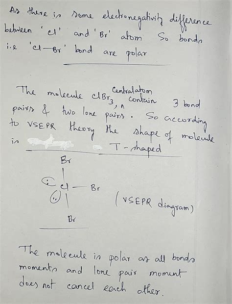 Solved What Is The Lewis Structure Of Clbr 3 Type Of Electron Pairs