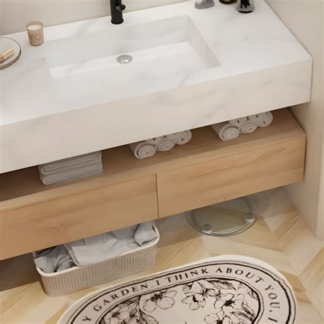 Modern Wall Mounted Bathroom Vanity Set With Undermount Sink And