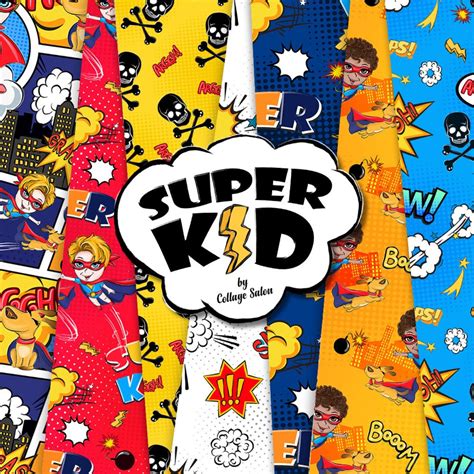 Cute Super Hero Patterns Cute Papers Planner Stickers Cartoon Seamless Patterns Tileable