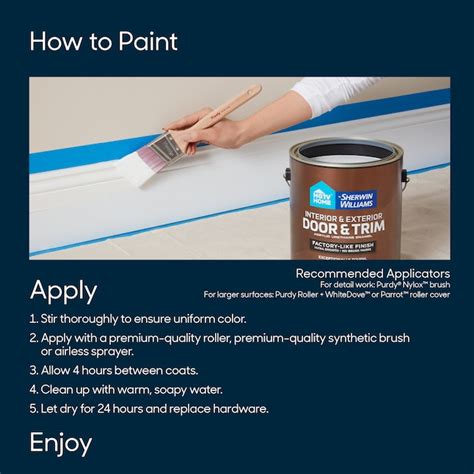 Hgtv Home By Sherwin Williams Semi Gloss Ultra White Acrylic Interiorexterior Door And Trim