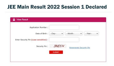 JEE Main Result 2022 Results Declared Jeemain Nta Nic In Check Here