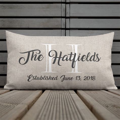 Personalized Wedding Pillow Custom Pillow Custom Text Pillow