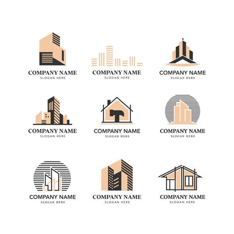 Creative Modern Construction Logo Design Concept 16307989 Vector Art At