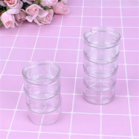 Pill Box 7 Day7 Days Clear Stackable Pill Box Portable Mini Sealed Pill