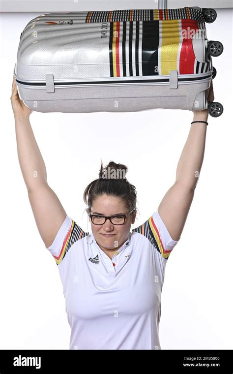 Weight Lifter Anna Van Bellinghen Pictured During A Photoshoot For The