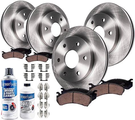 10pc Front And Rear Disc Rotors And Ceramic Brake Pads Kit