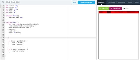 9 3 6 Brick Wall Plz Help R Codehs