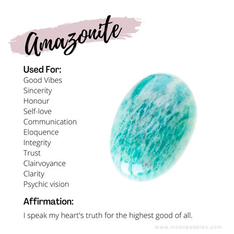 Amazonite Healing Properties And Meaning Moon Pebbles Australia