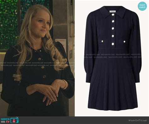 Wornontv Navy Long Sleeve Polo Dress On Sexlife Clothes And