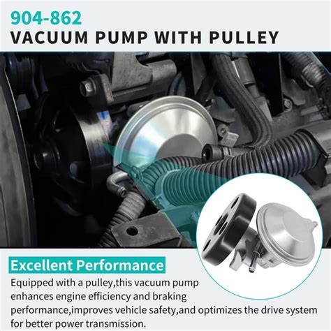 904 862 Vacuum Pump W Pulley For Isuzu Npr Hd Npr L96 Lq4 Ly6 3 0 6 0l