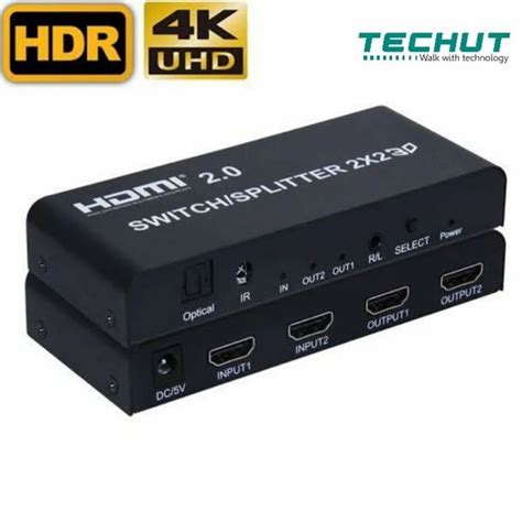 Techut Hdmi Matrix Switch 2x2 2 Input 2 Output At ₹ 3500 Piece Active Hdmi Splitter In