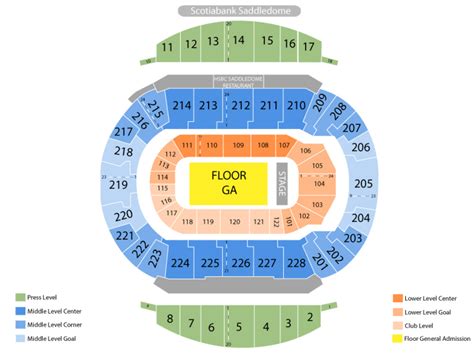 Scotiabank Seating Chart Canada