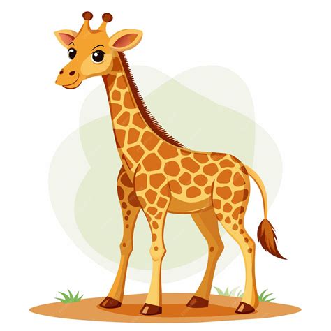 Premium Vector Giraffe Vector Illustration Cartoon Maskot