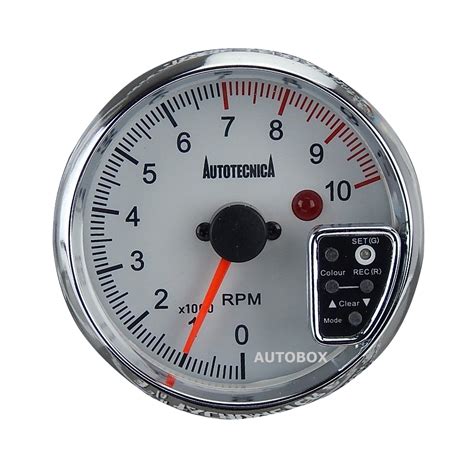 Autotecnica 3 34 Tachometer Tacho Analogue Gauge 1000 Rpm White Face
