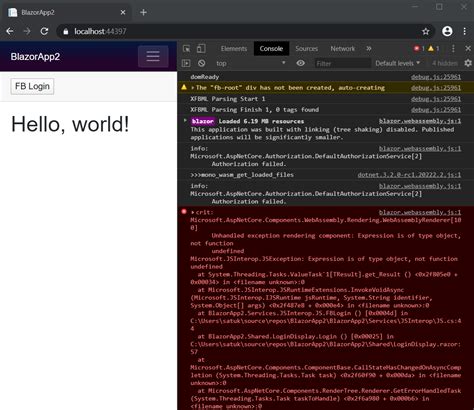 Javascript How To Get Facebook Login Token In Blazor Client Properly Stack Overflow