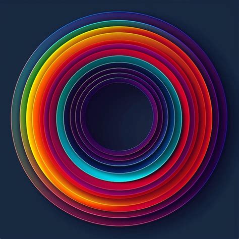 Premium Photo Abstract Rainbow Circle Background Vector Design