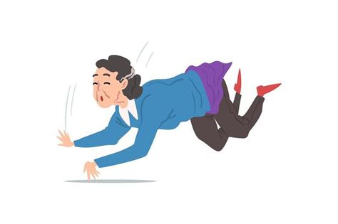 Elderly Woman Falling Down Retired Caídas