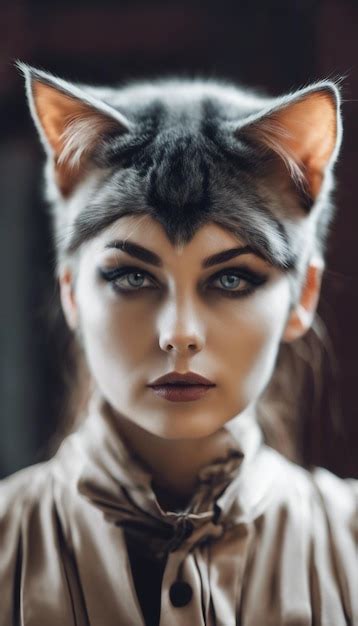 Fusão Felina Explorando Híbridos Humanos De Gatos Em Fantasia E Ficção
