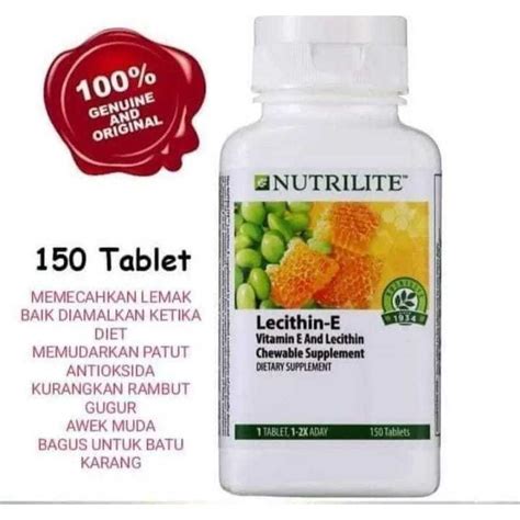 Nutrilite Lecithin E 150 Tablets Shopee Malaysia