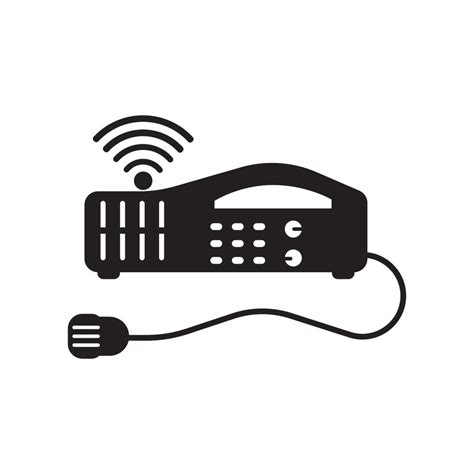 Handheld Transceiver Icon Vector Illustration Design Template 21305356