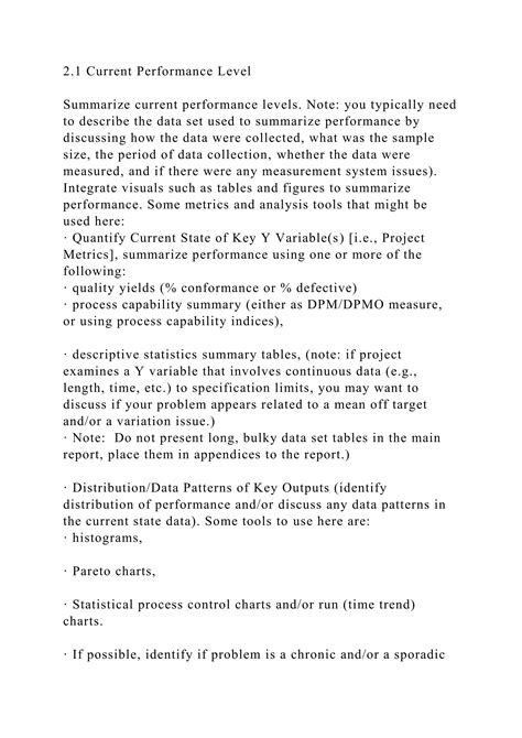 Six Sigma Reporthammettsix Sigma Dmaic Project Report Templadocx