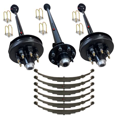 Trailer Parts Unlimited Outlet 7000 Lb Triple Axle Kit With