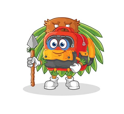 School Backpack Vector Character 10738957 Vector Art At Vecteezy