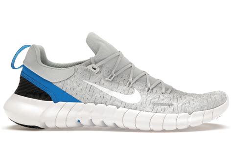 Nike Free Run 5 0 Pure Platinum Photo Blue Mens Cz1884 008 Us