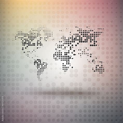Vector World Map Background Stock Vector Adobe Stock
