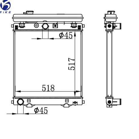 Perkins Generator Oem 2485b280 Radiator Durable And Efficient