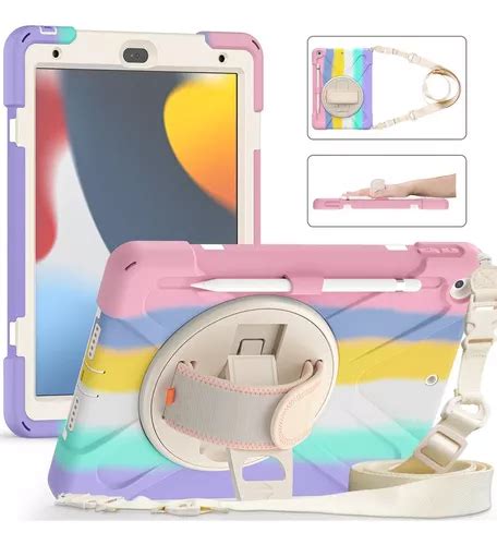 Capa Giratória 360° Rosa Para Ipad 102 9 8 7 Geração Parcelamento Sem Juros