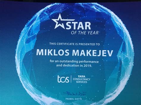 Star Of The Year Miklós Makejev