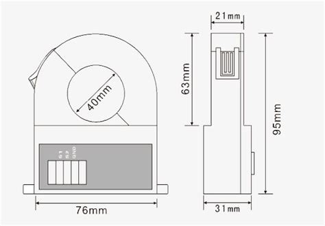 Split Core Current Transformer 60a Ac 40mm
