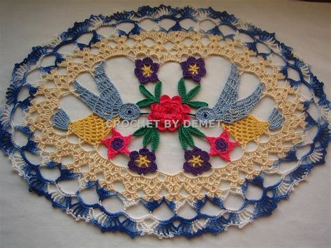 Original Humming Bird Doily Doilies Crochet Doilies Handmade