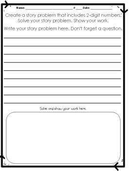 Create Your Own Word Problem By No Worries Teachers Pay Teachers