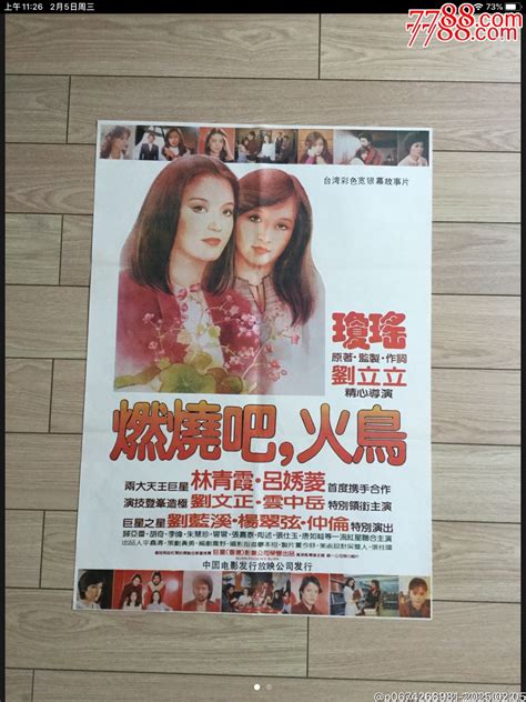 燃烧吧，火鸟（封面女神：林青霞，吕秀菱）电影海报胡麦小店【7788收藏收藏热线】