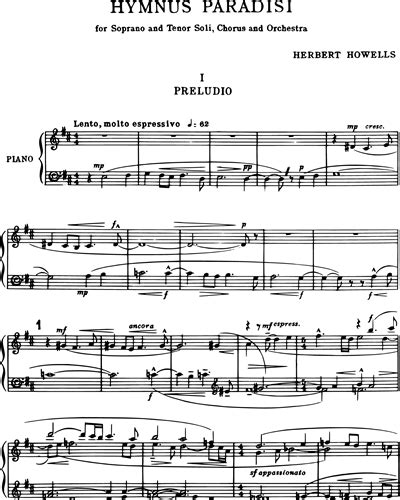 Hymnus Paradisi Sheet Music By Herbert Howells Nkoda Free 7 Days Trial